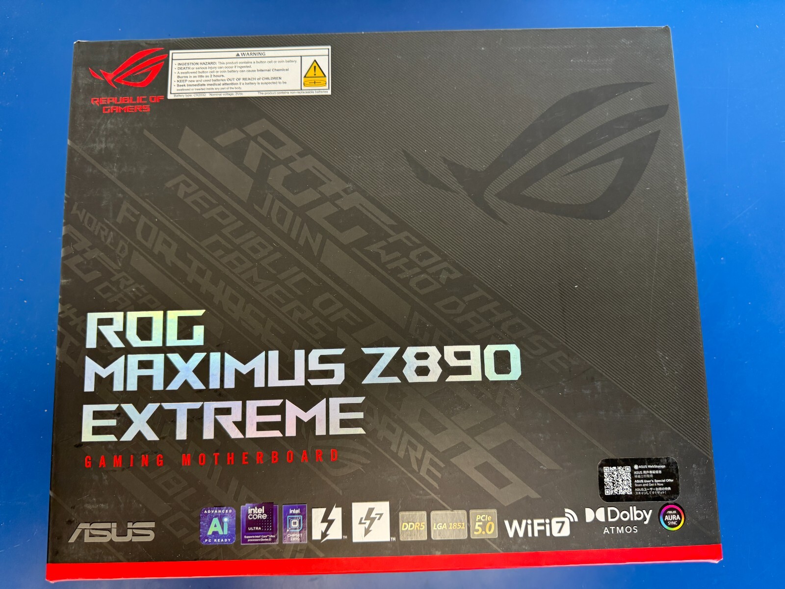 ASUS ROG MAXIMUS Z890 EXTREME Intel® Z890 LGA 1851 E-ATX motherboard ...