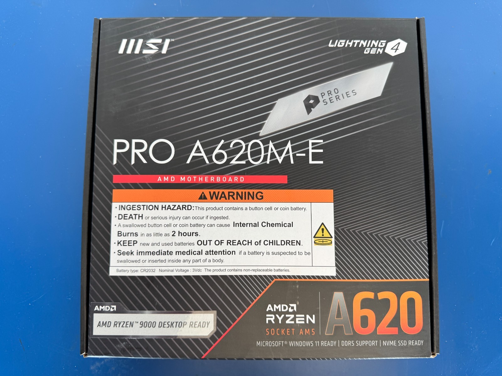 MSI PRO A620M-E AMD A620 Socket AM5 PCIe 4.0 (x16) Micro-ATX ...