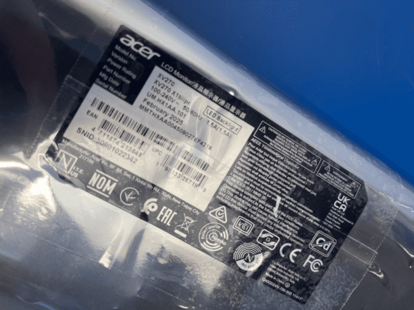 Acer Xv270 x1biipr MONITOR MAIN BOARD + PSU POWER SUPPLY REPAIR KIT ...