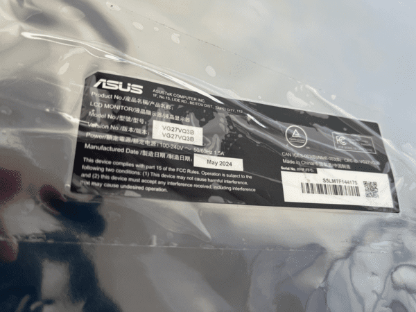 ASUS VG27VQ3B MONITOR MAIN BOARD + PSU REPAIR KIT - Outlut | Your ...